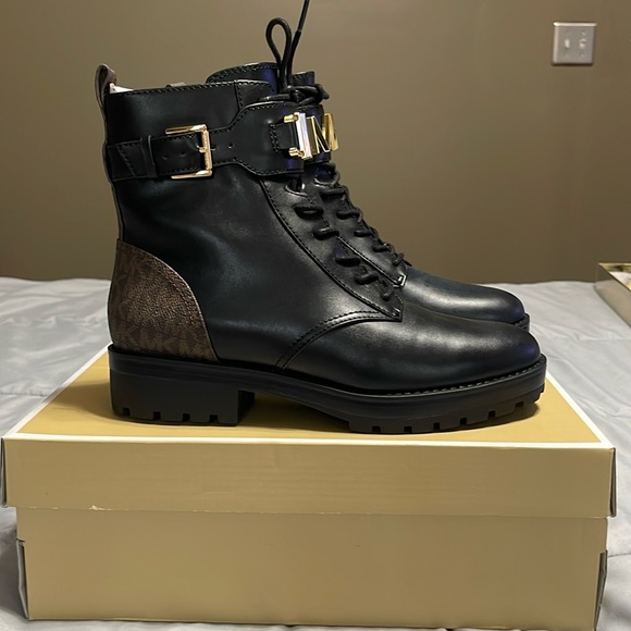 MICHAEL Michael Kors | Shoes | Michael Kors Reed Lace Up Bootie Black ...